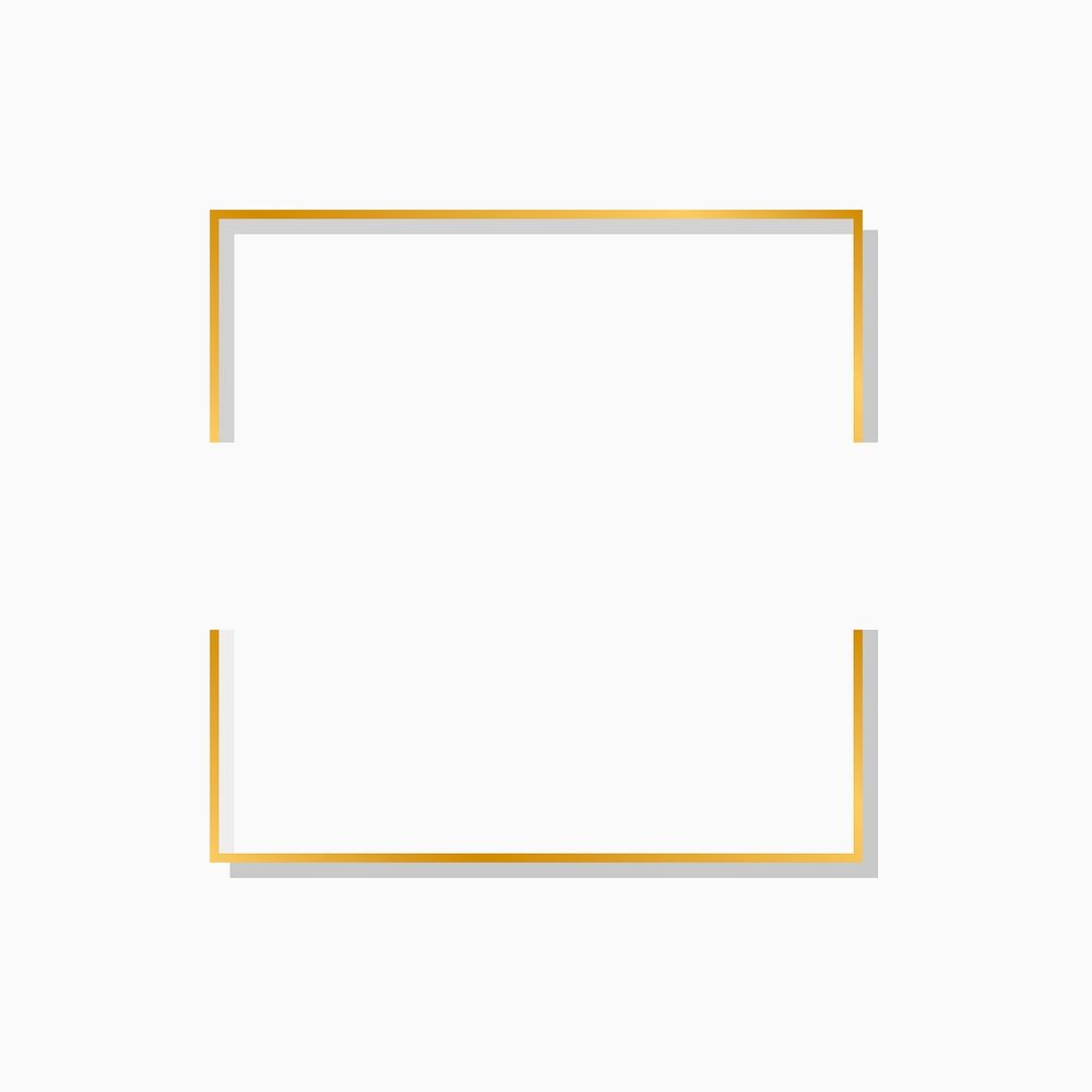 Square gold frame blank background | Premium Vector - rawpixel