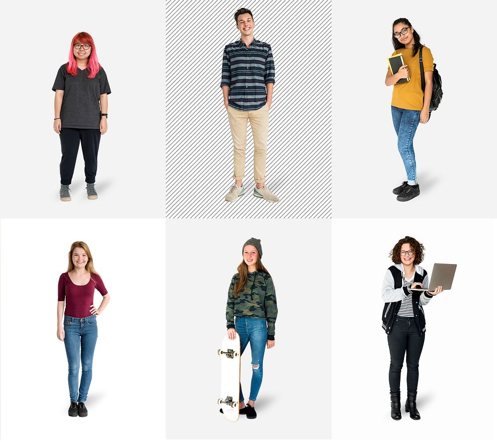 Young student character mockups set | Premium Photo - rawpixel