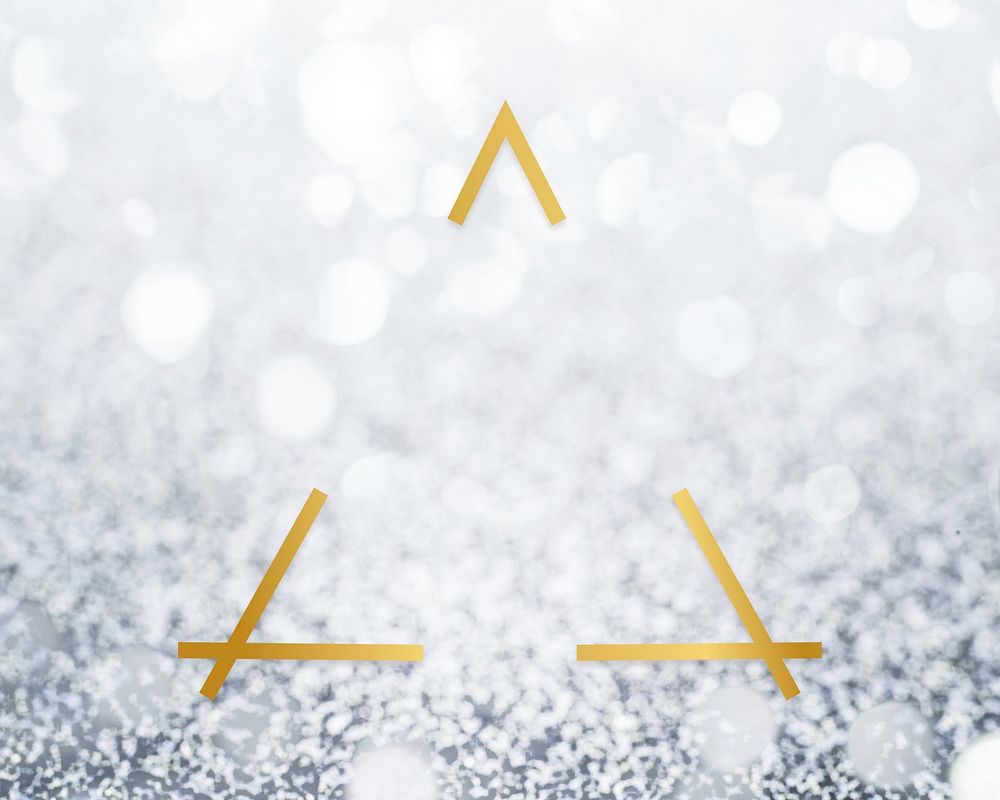 Golden framed triangle on a glitter | Premium Photo - rawpixel
