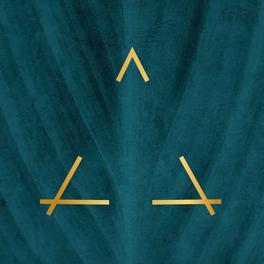 Golden framed triangle leaf textured | Premium Vector - rawpixel