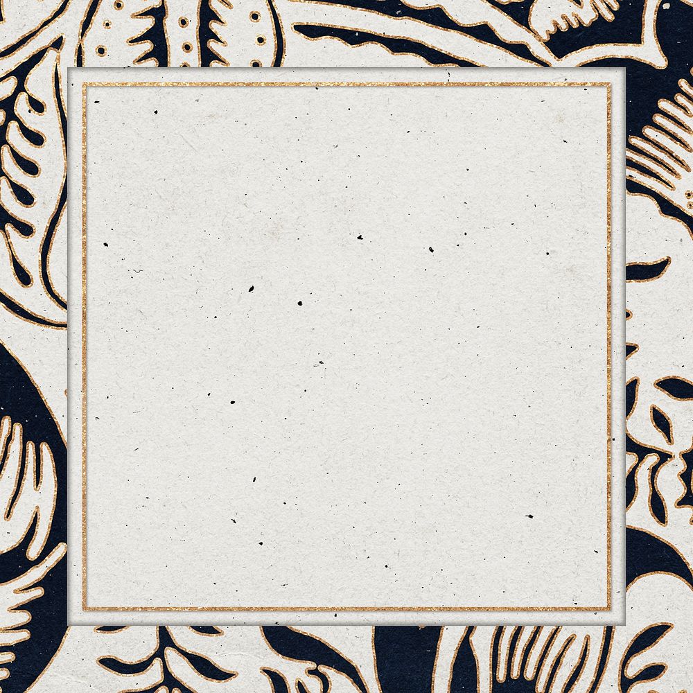 Decorative vintage nature frame border | Premium PSD - rawpixel