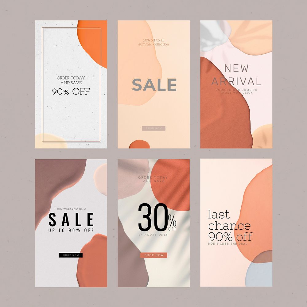 Fashion sale template collection vector | Premium Vector - rawpixel