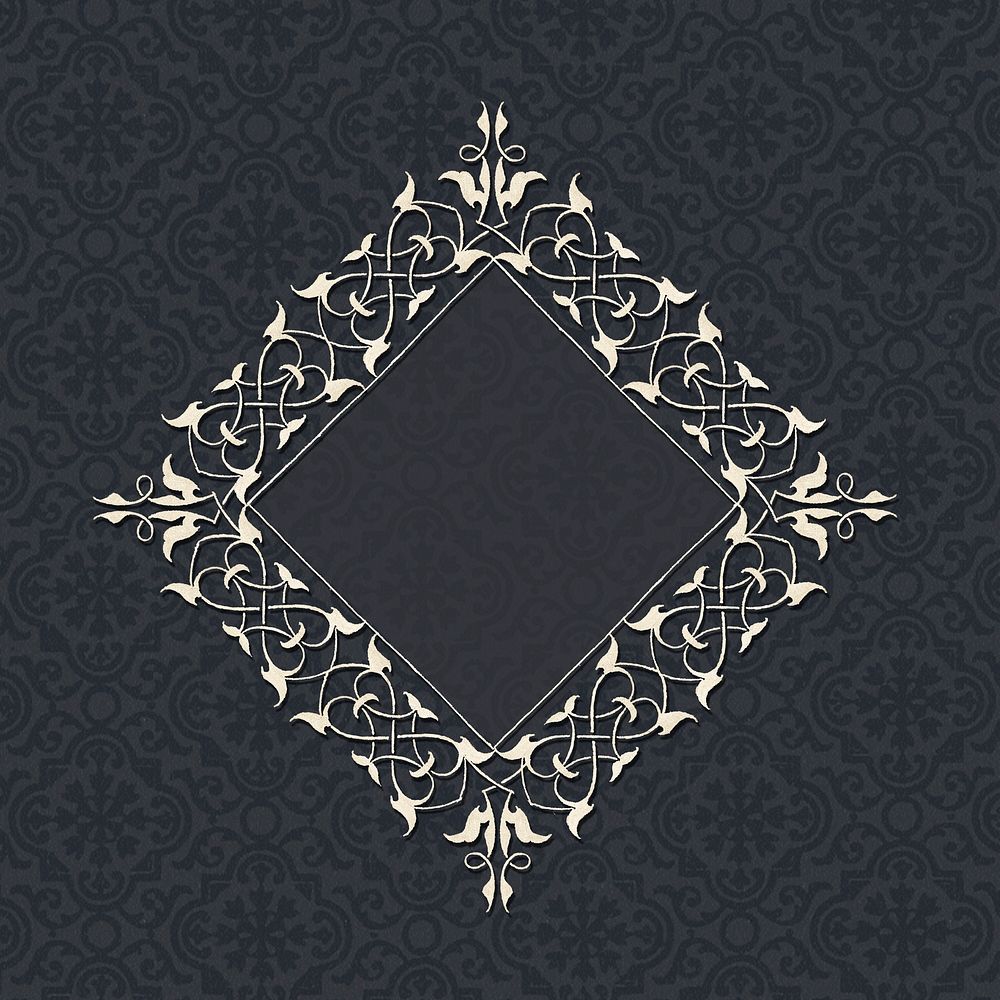 White vintage square filigree frame | Premium Photo - rawpixel
