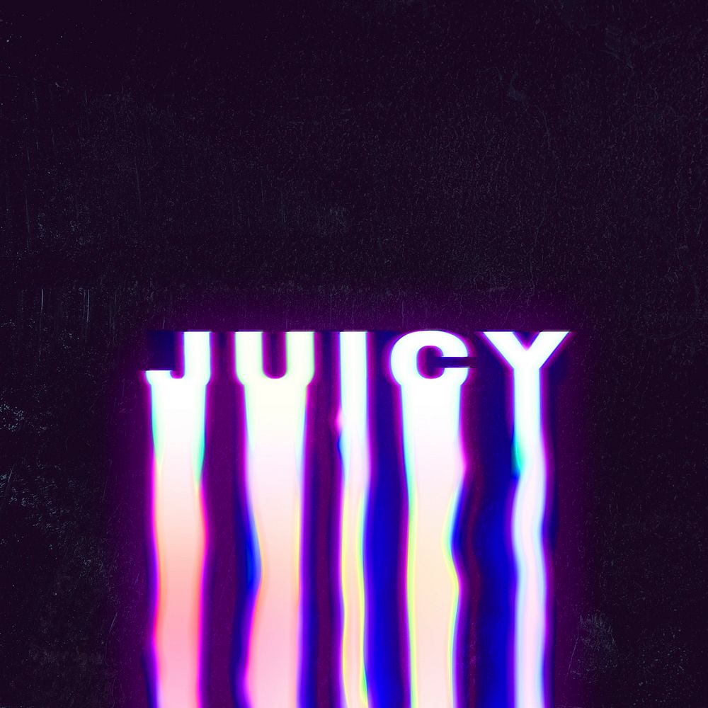 Juicy holographic liquid typography black | Free Photo - rawpixel
