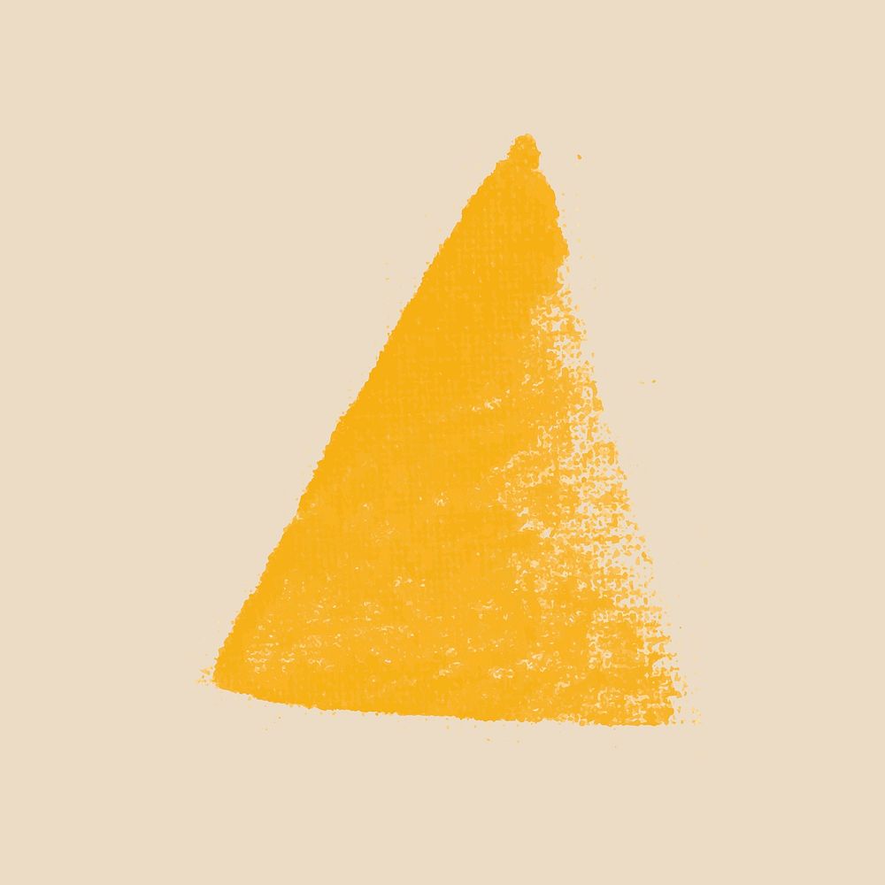Yellow triangle paint stamp DIY | Free Photo - rawpixel