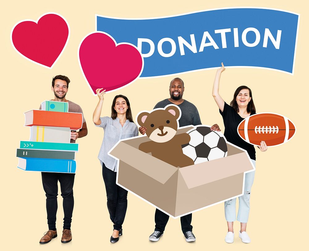 People donating stuff to a charity | Premium Photo - rawpixel