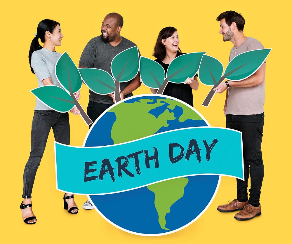 People supporting environmental conservation on Earth | Premium Photo ...