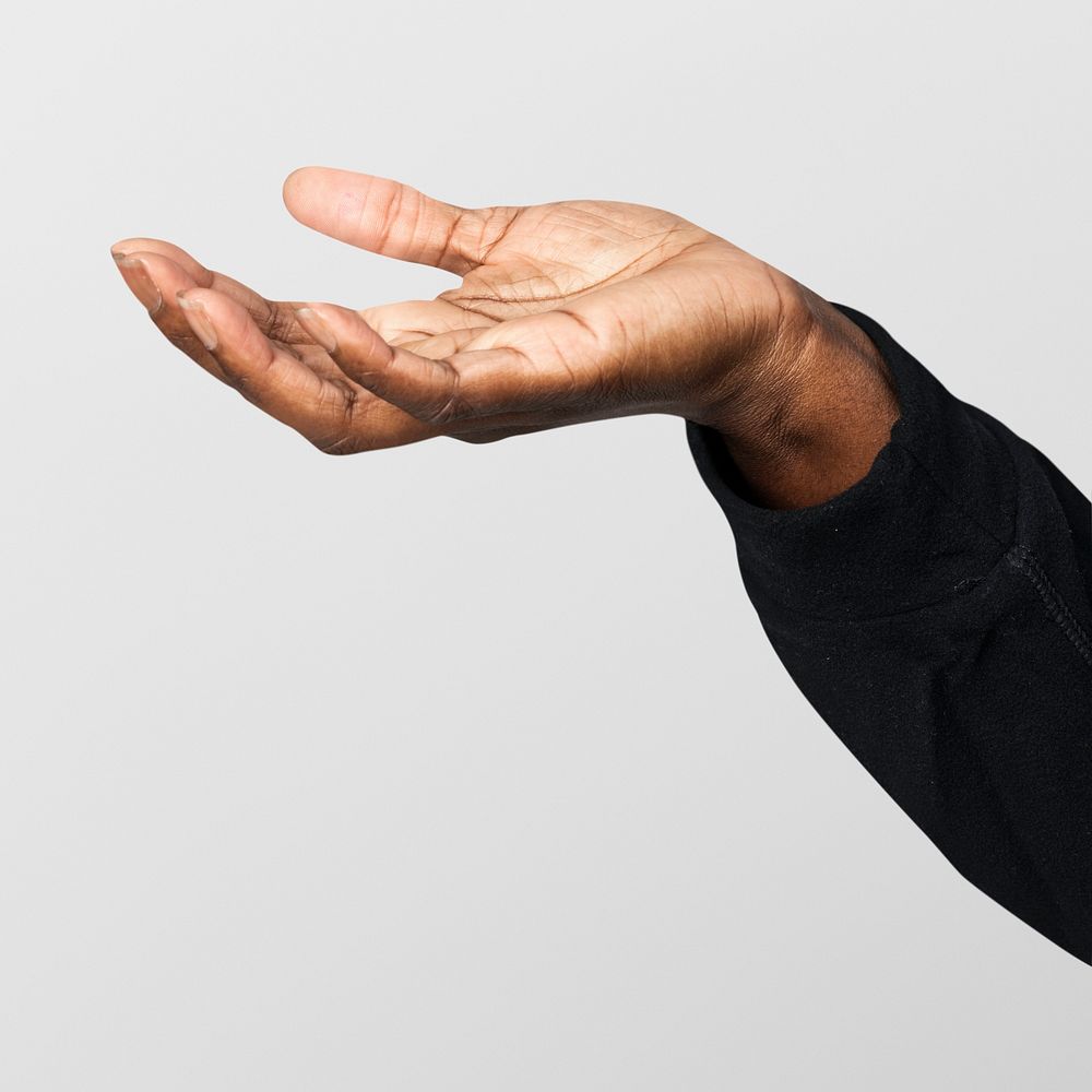 Woman showing invisible object hand | Premium Photo - rawpixel