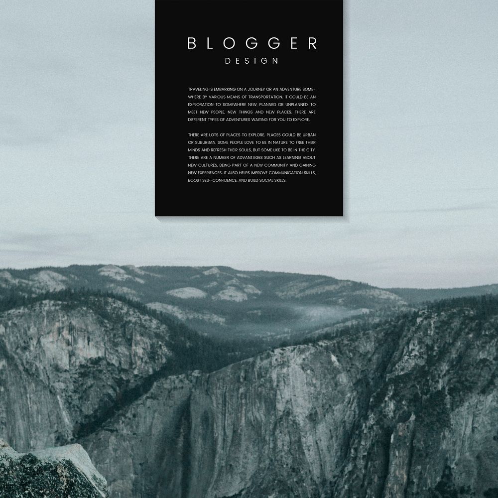 Blog welcome page template design | Premium Vector Template - rawpixel