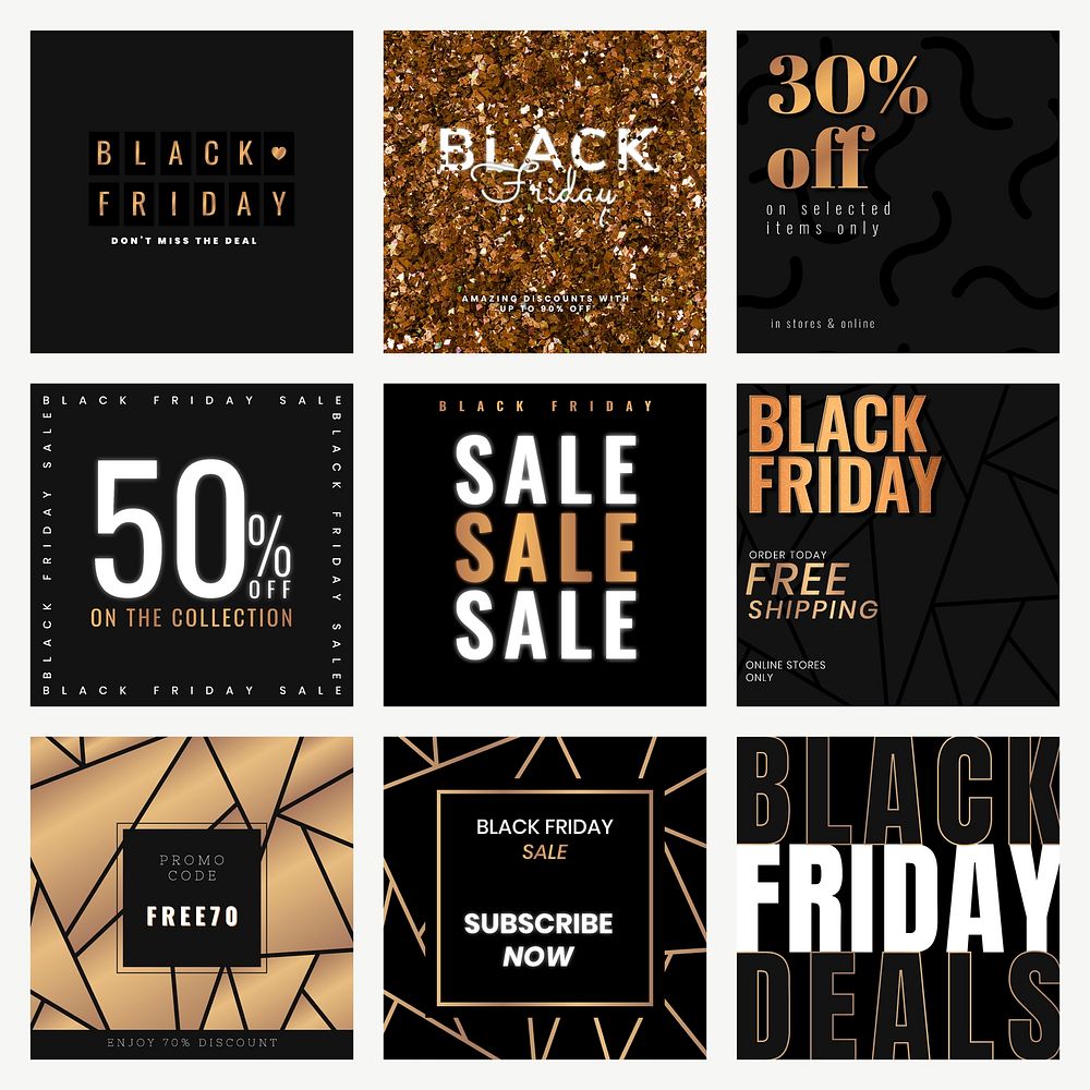 Instagram ad template vector black | Premium Vector - rawpixel