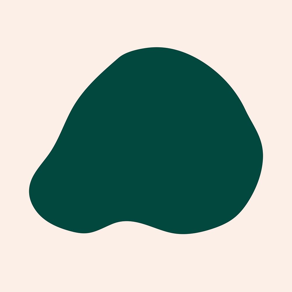 Blob shape sticker, green abstract | Premium Vector - rawpixel