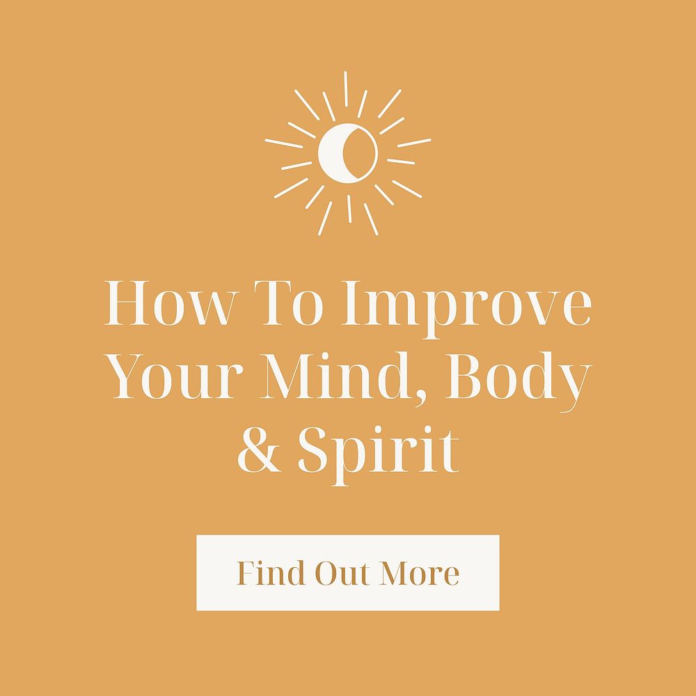 Mindfulness Instagram post template, editable | Free Vector Template ...