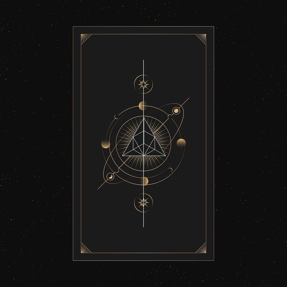 Horoscope frame, aesthetic black and | Premium Vector - rawpixel