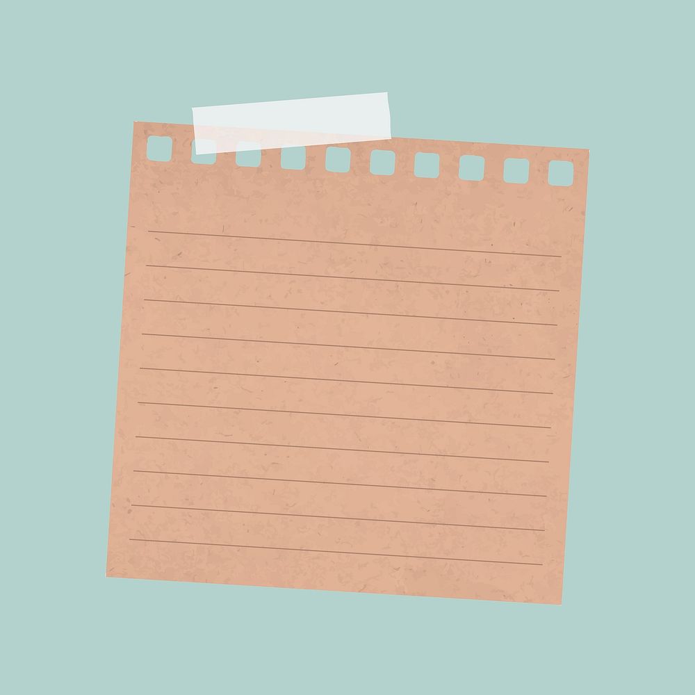 Note paper clipart, cute design | Free Vector - rawpixel