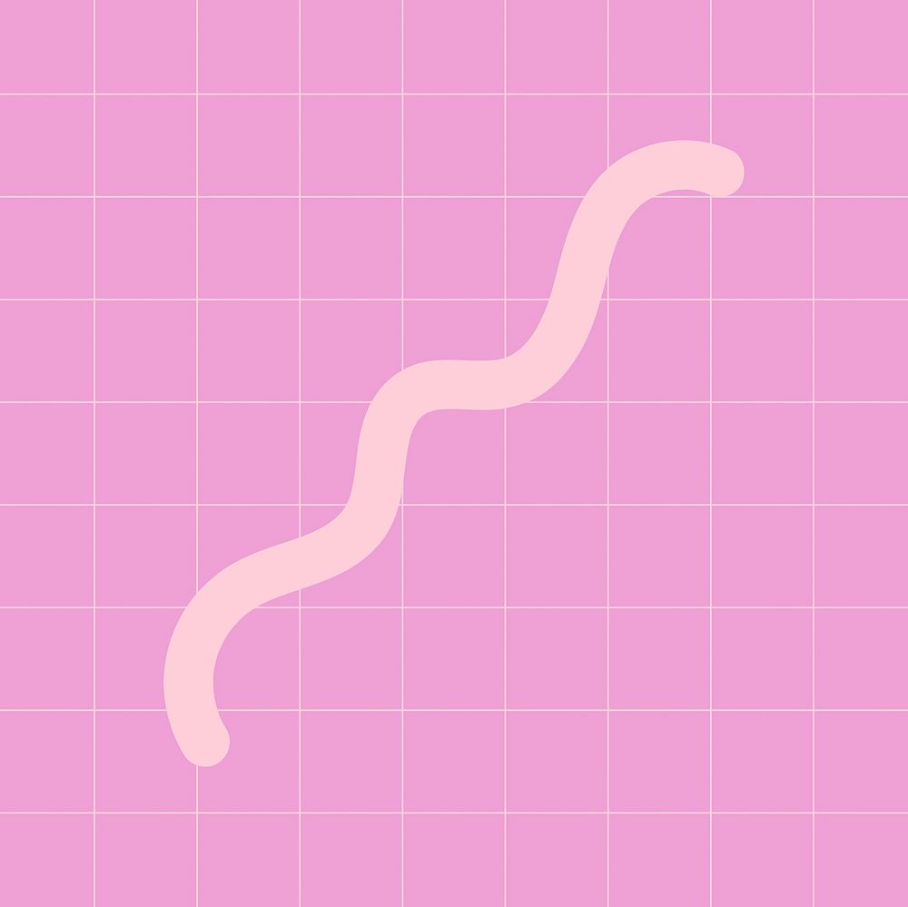 Cute squiggle line clipart, retro | Premium Vector - rawpixel
