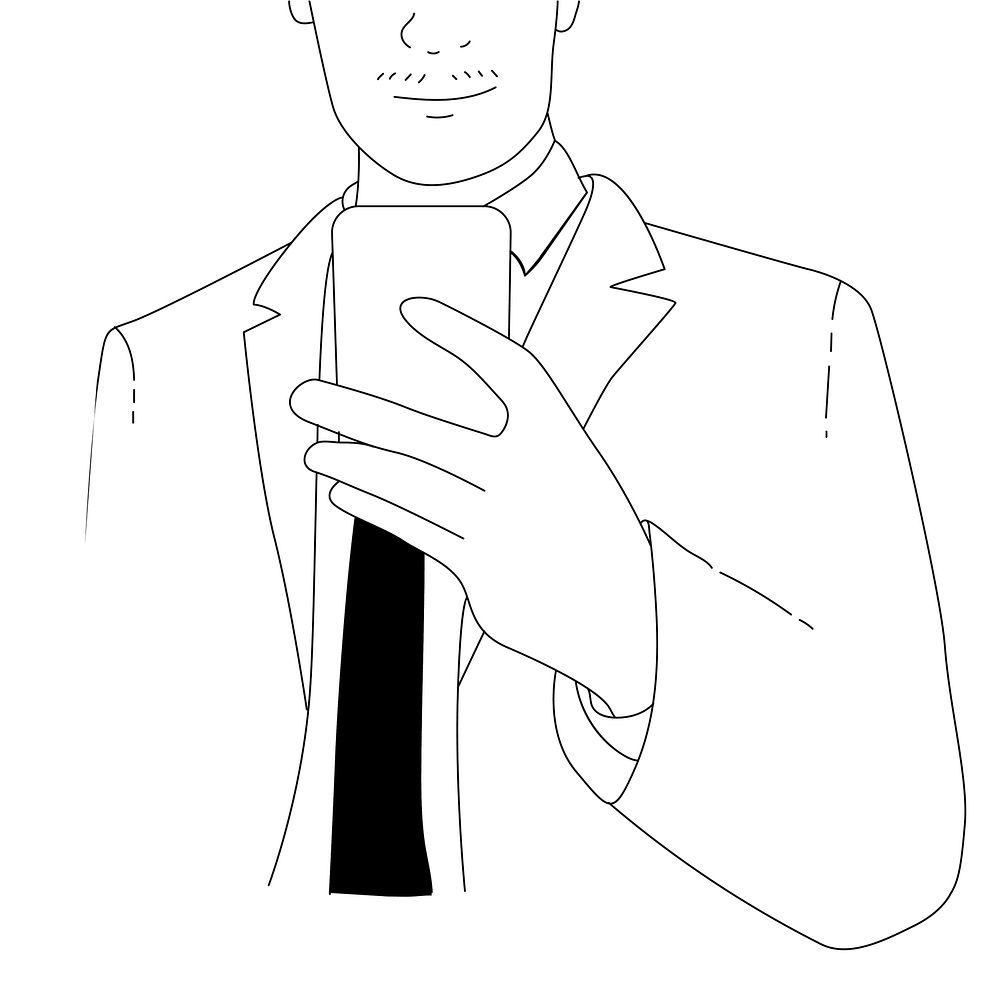 Vector of drawing businessman using | Free Vector Illustration - rawpixel