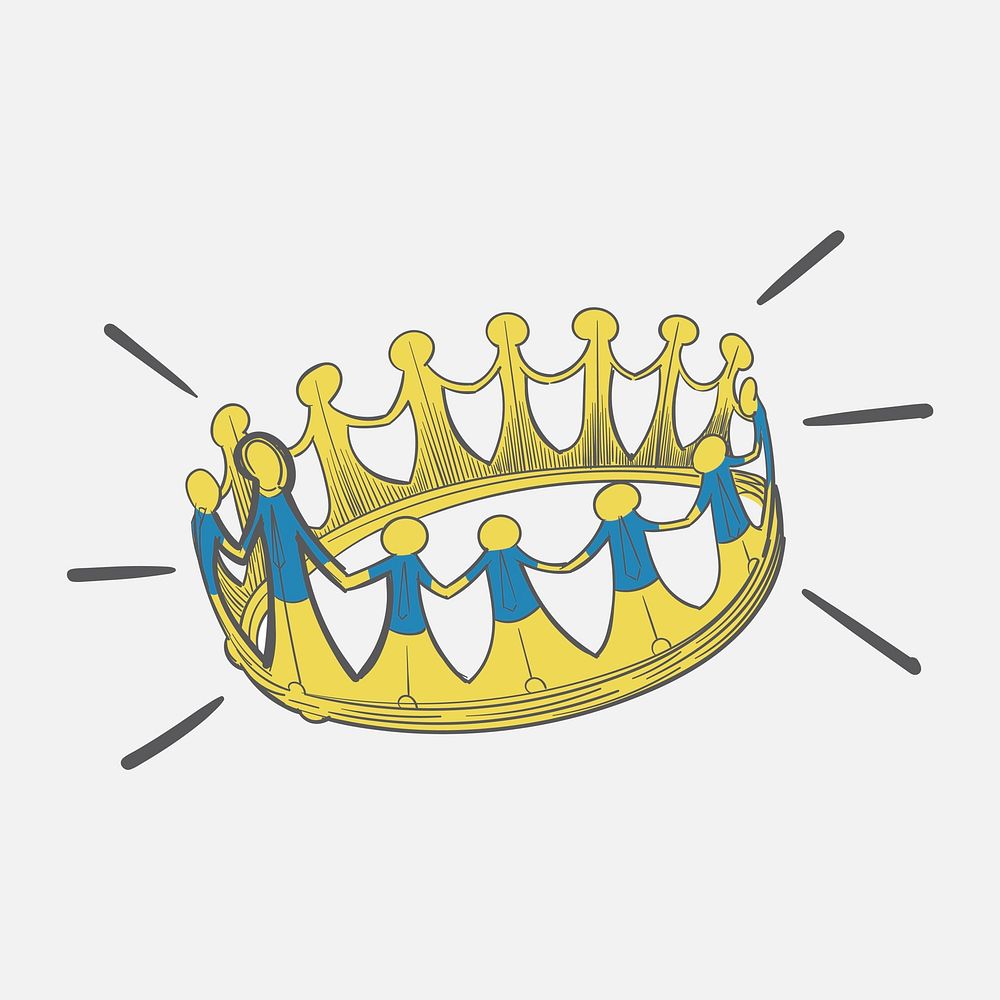 Hand drawing illustration leadership concept | Free Photo Illustration ...