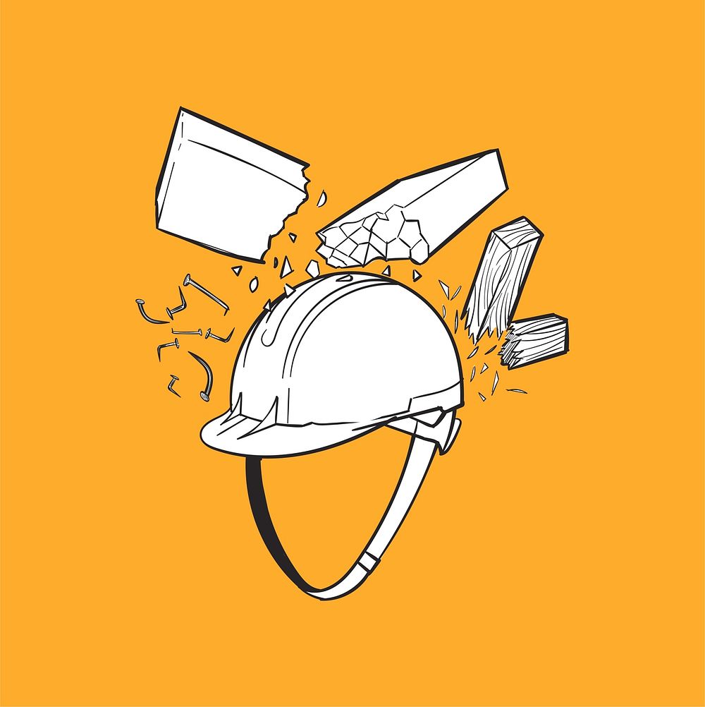 Hand drawing illustration set safety | Free Photo Illustration - rawpixel