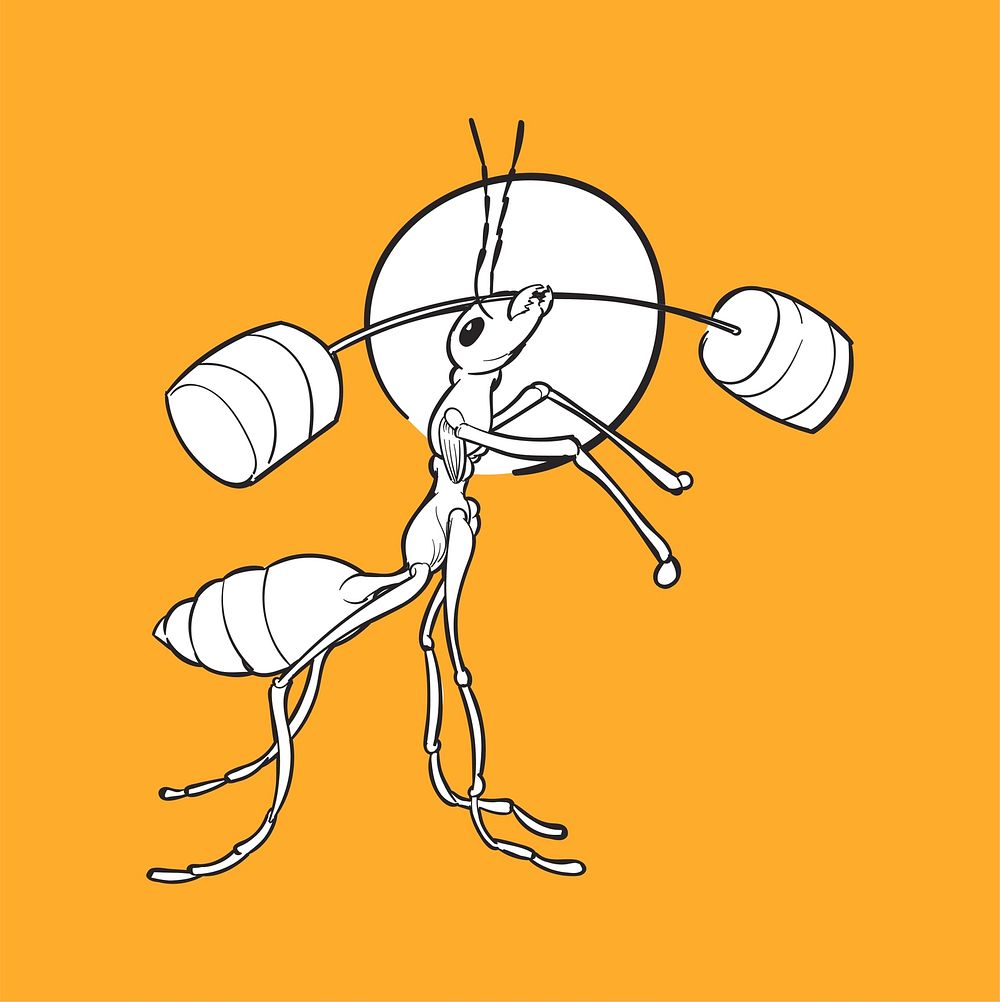 Hand drawing illustration power strength | Free Photo Illustration ...