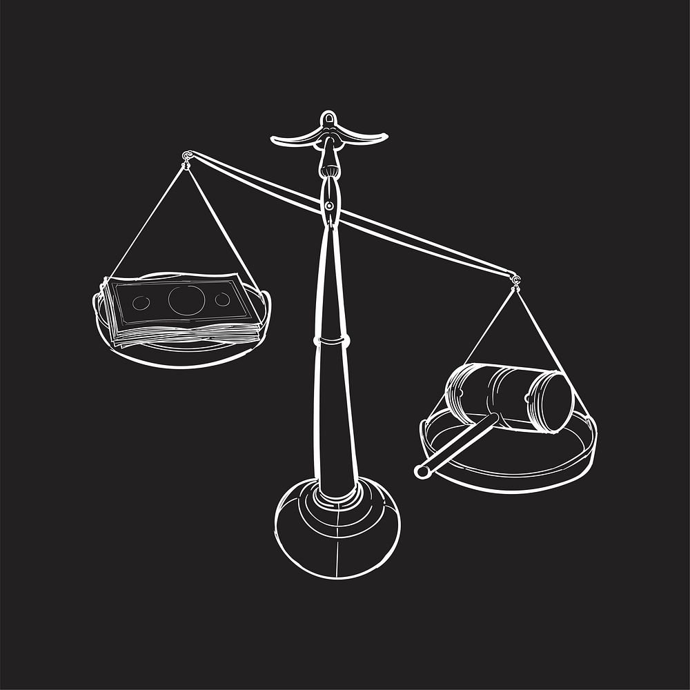 Hand drawing illustration justice concept | Premium Vector Illustration ...