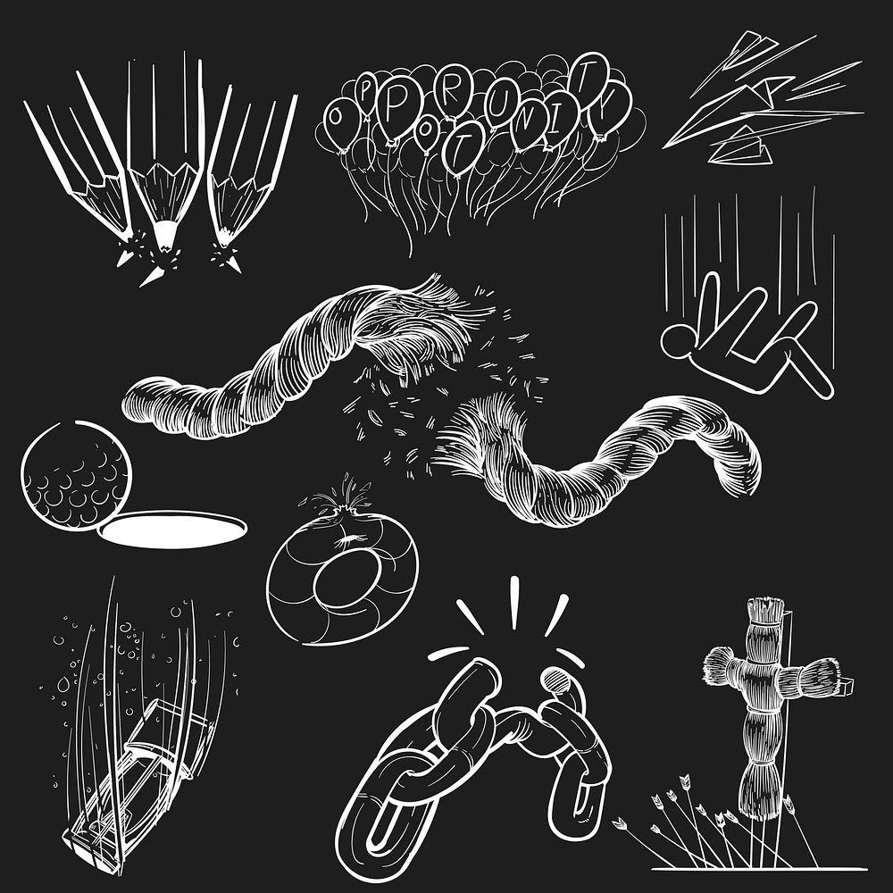 Hand drawing illustration set of fail | Premium Vector - rawpixel