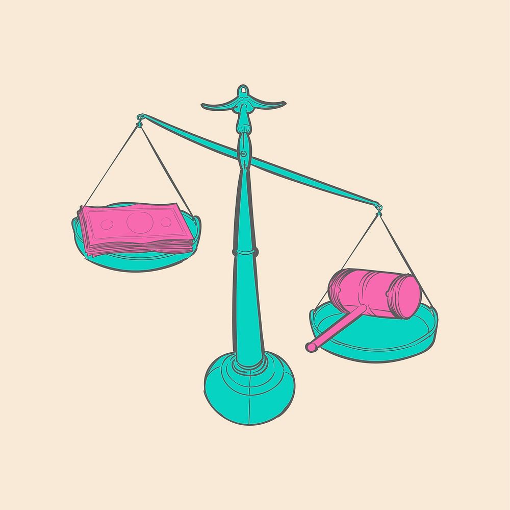 Hand drawing illustration of justice | Premium Vector Illustration ...