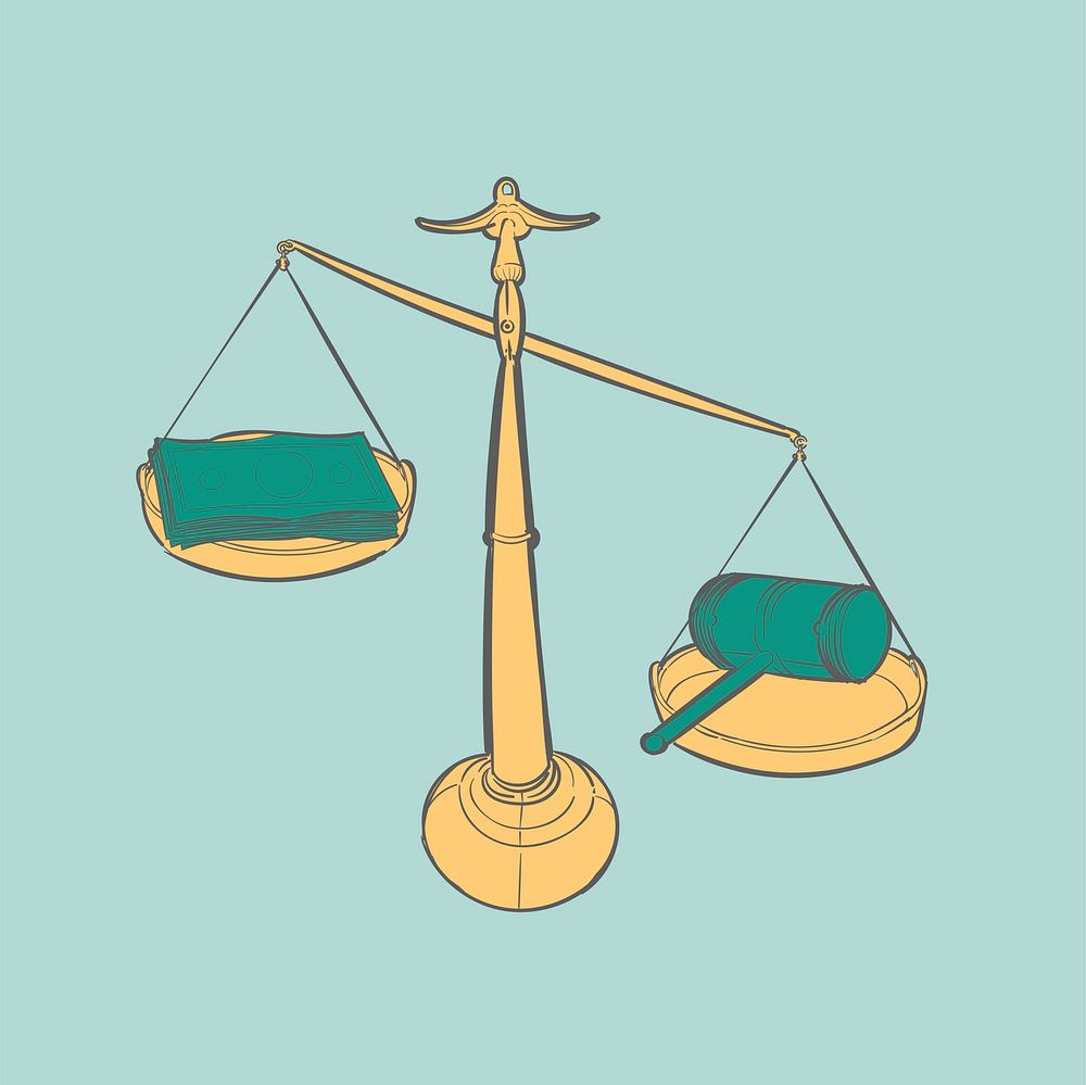 Hand drawing illustration of justice | Free Photo Illustration - rawpixel