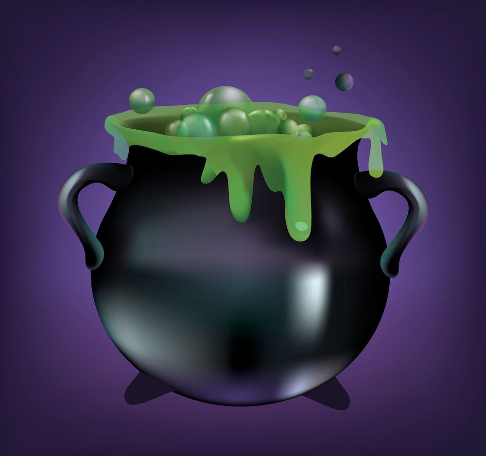 Illustration of a boiling cauldron | Premium Vector - rawpixel