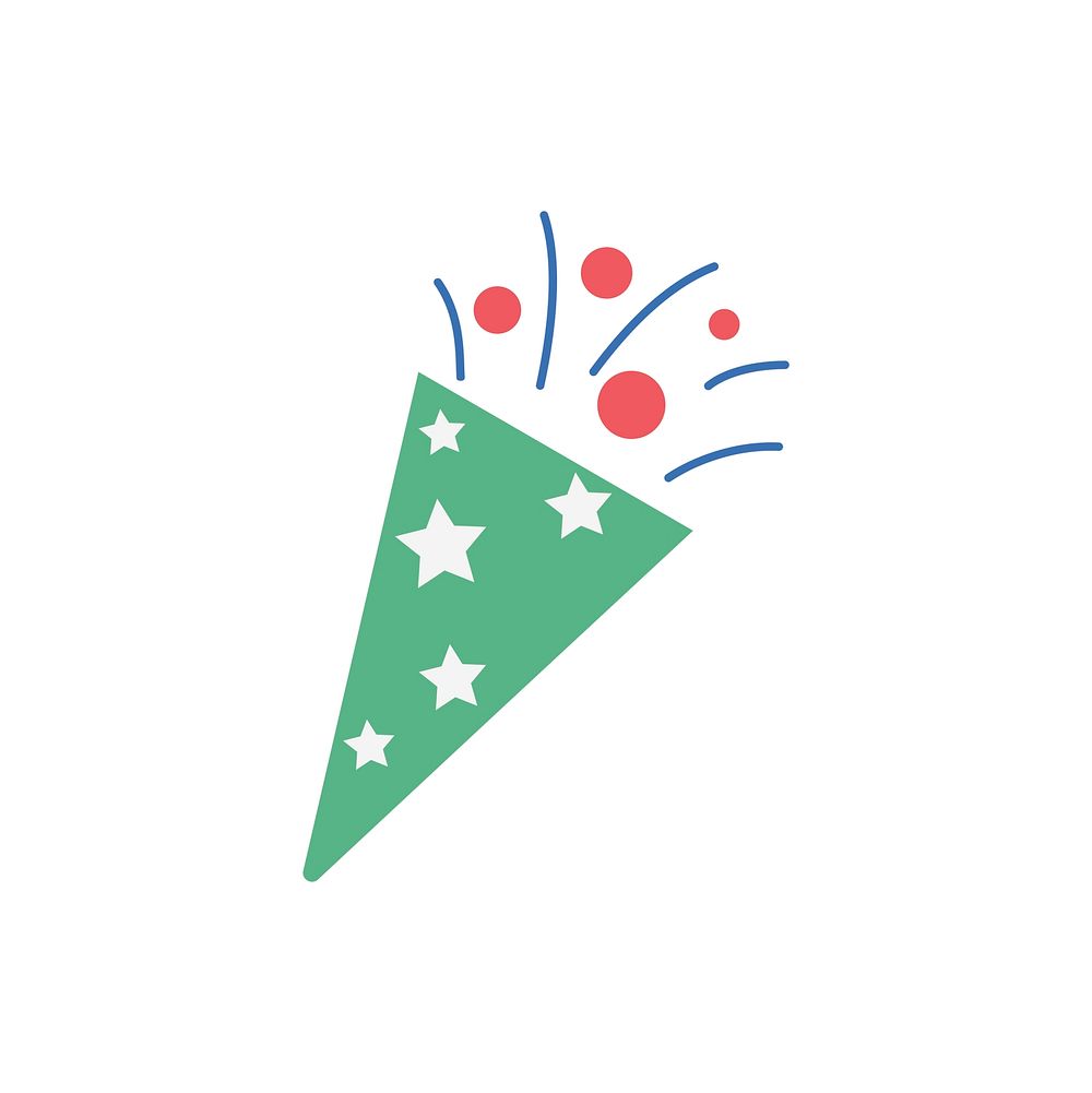 Illustration of party popper icon | Premium Vector - rawpixel