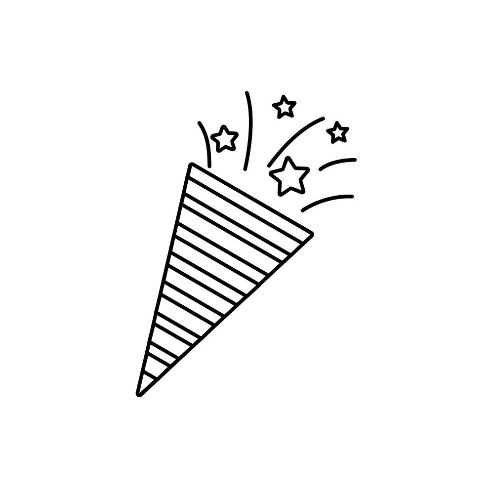 Illustration of party popper icon | Premium Vector - rawpixel