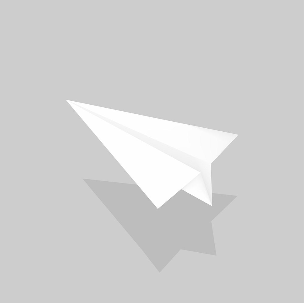 Vector of paper plane icon | Premium Vector - rawpixel