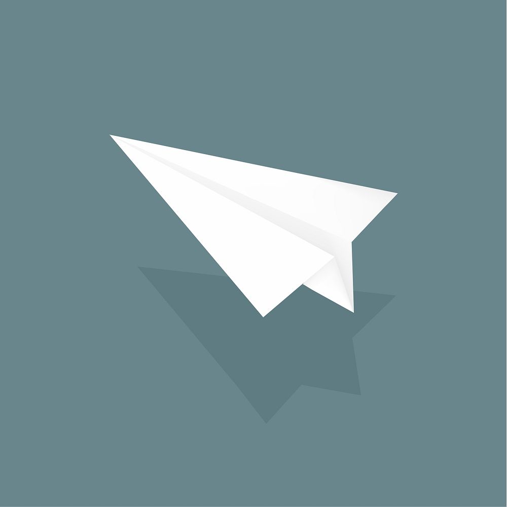 Vector of paper plane icon | Free Vector - rawpixel
