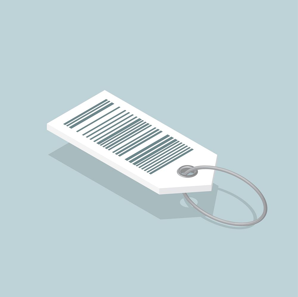 Vector icon of barcode tag | Free Vector - rawpixel