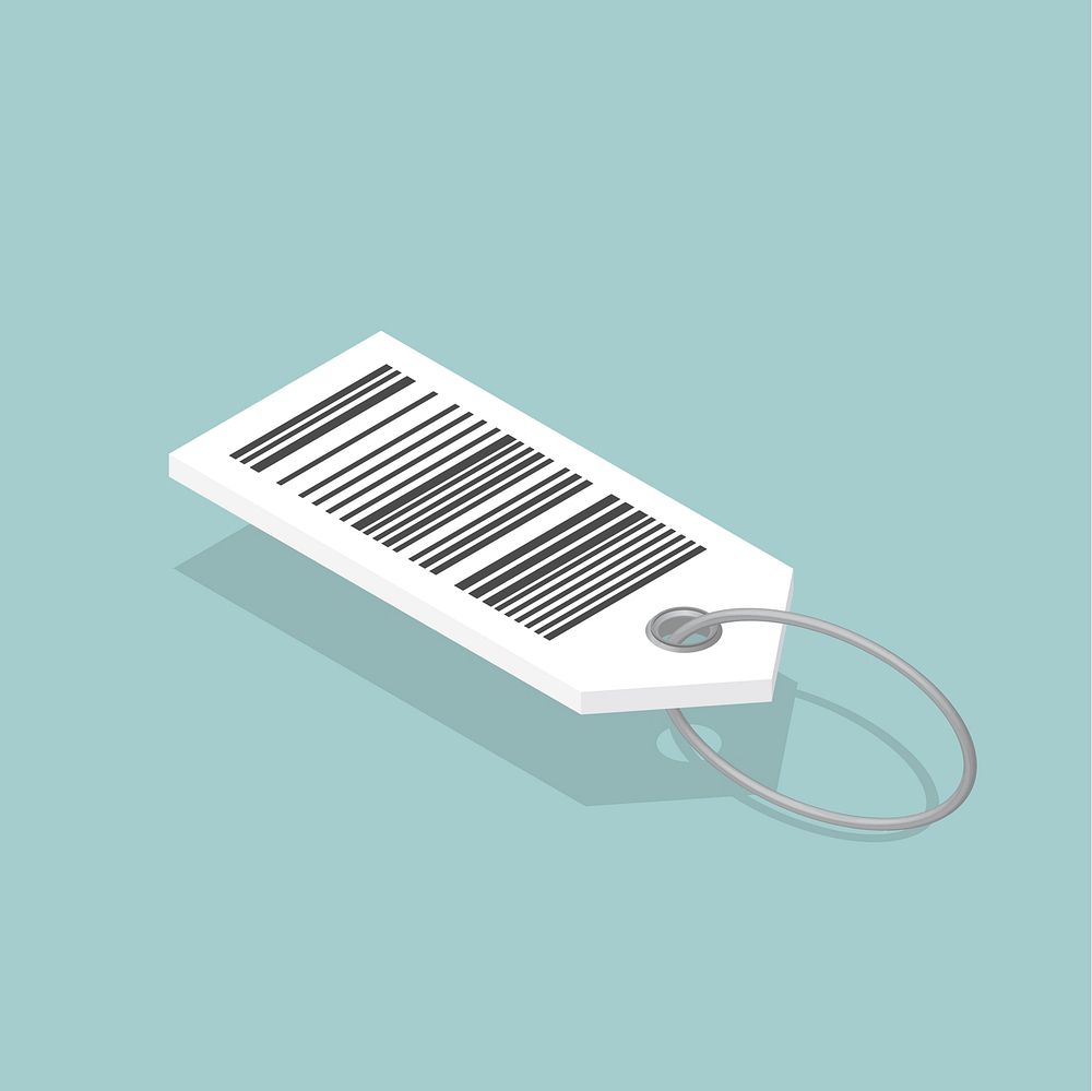 Vector icon of barcode tag | Premium Vector - rawpixel