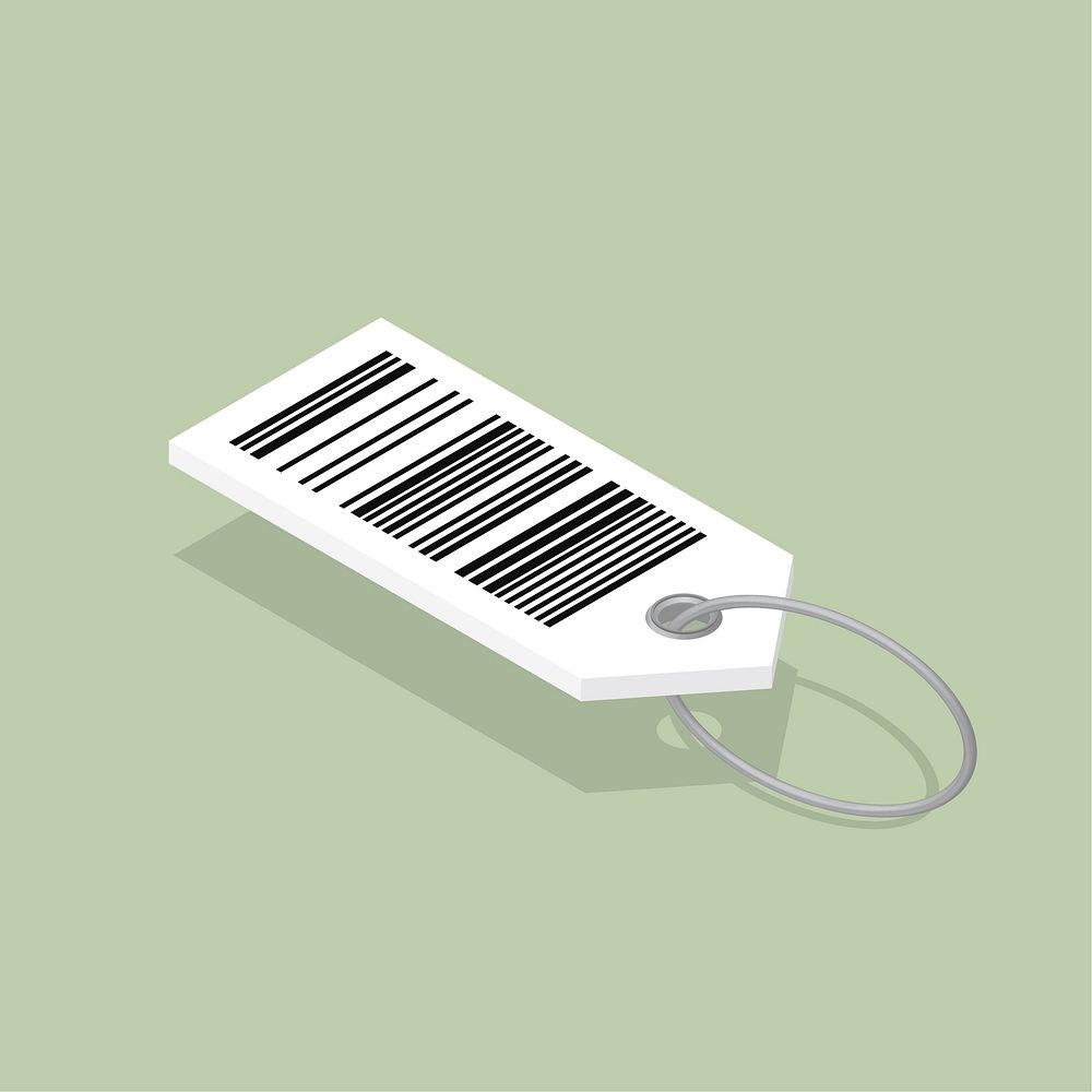 Vector icon of barcode tag | Premium Vector - rawpixel