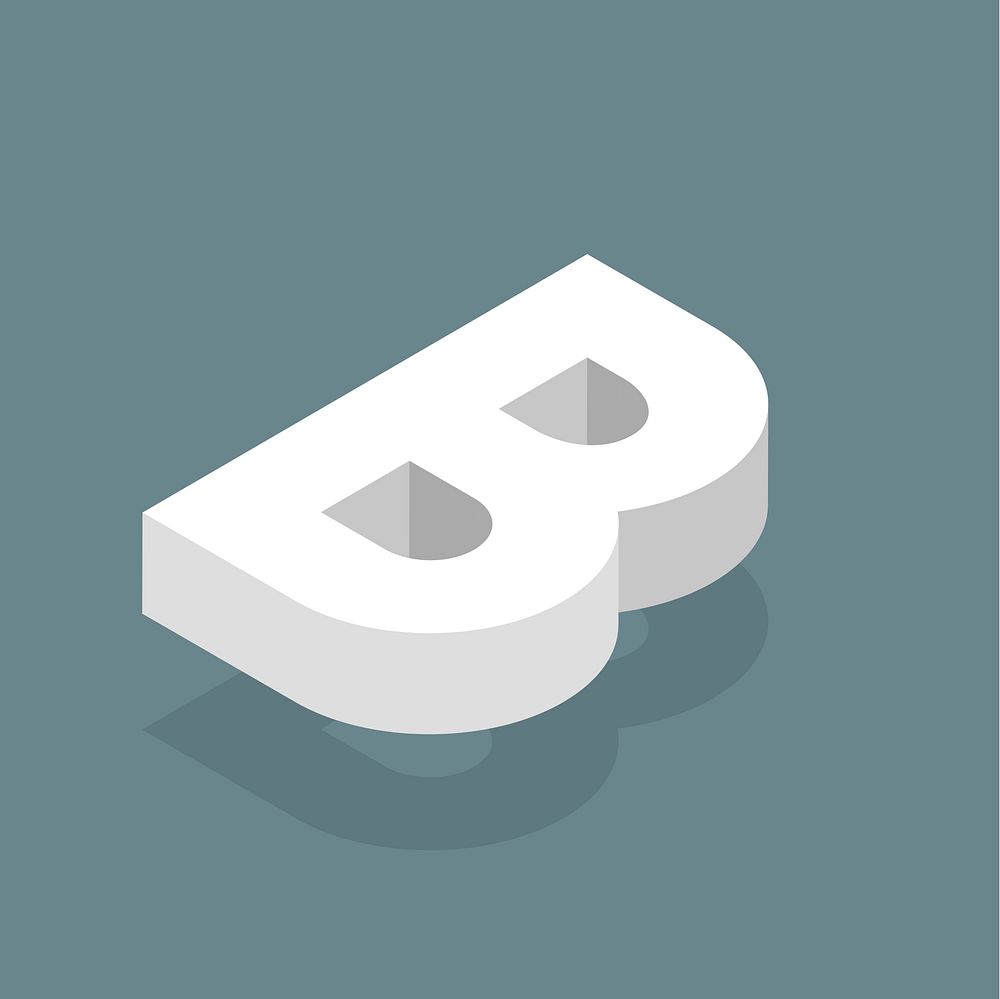 Vector icon of B letter | Premium Vector - rawpixel
