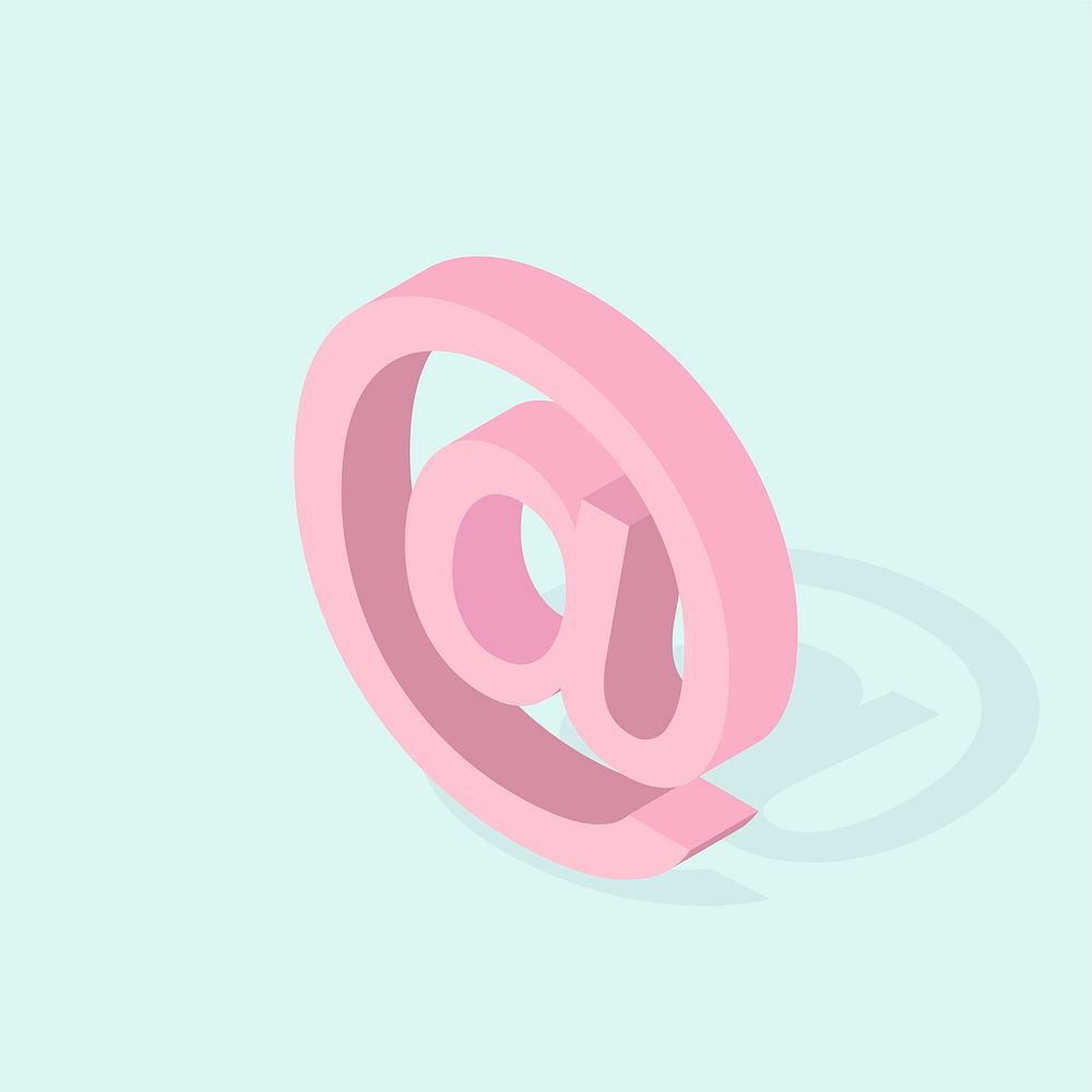 Vector icon of at symbol | Free Vector - rawpixel