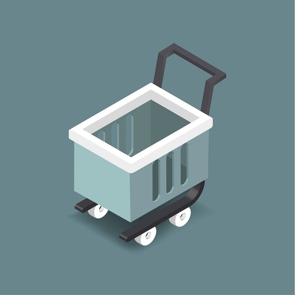 Vector image of shopping cart | Free Vector - rawpixel