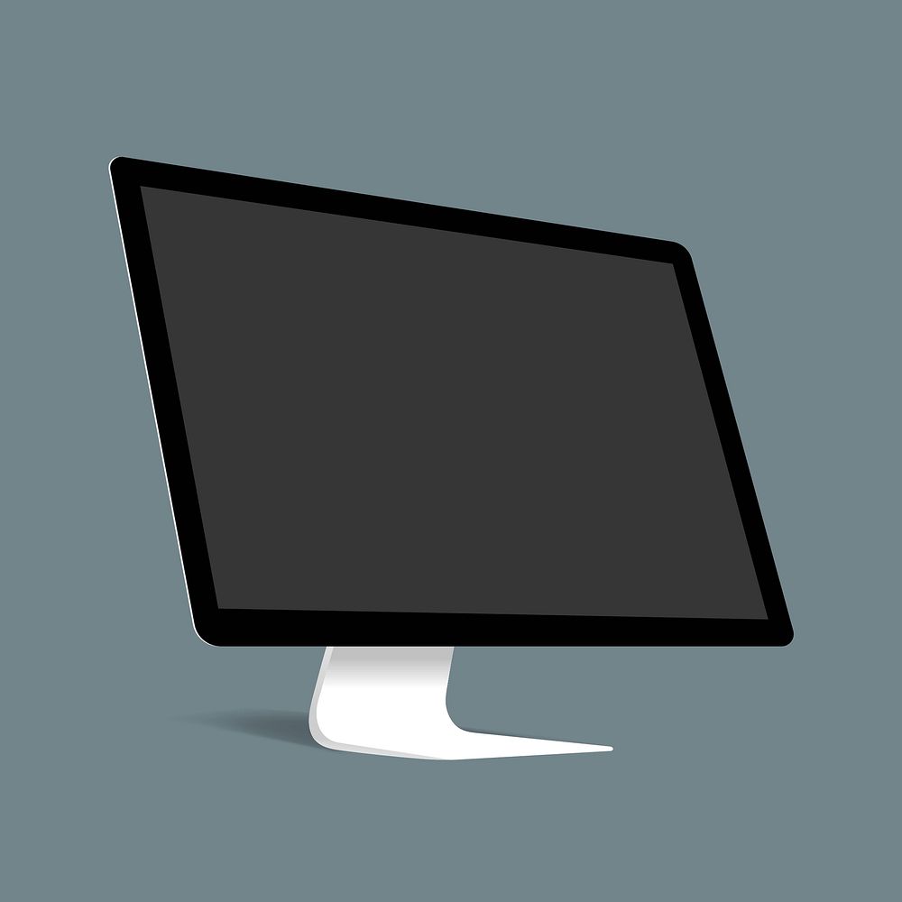 Vector of computer monitor icon | Premium Vector - rawpixel
