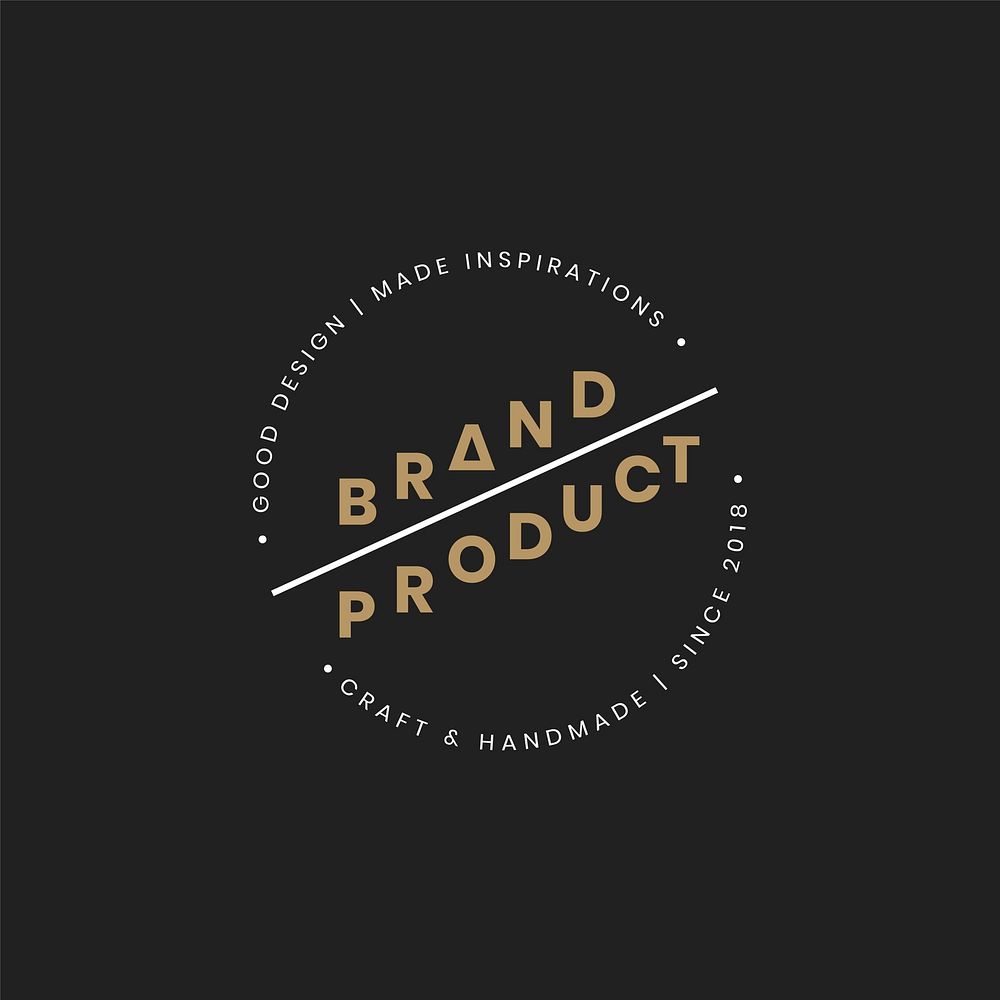 Brand product logo badge design | Premium Vector - rawpixel