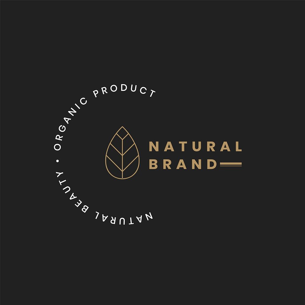 Natural brand logo badge design | Free Vector - rawpixel
