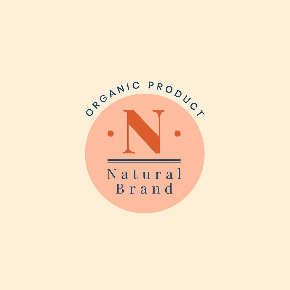 Natural brand logo badge design | Free Vector - rawpixel