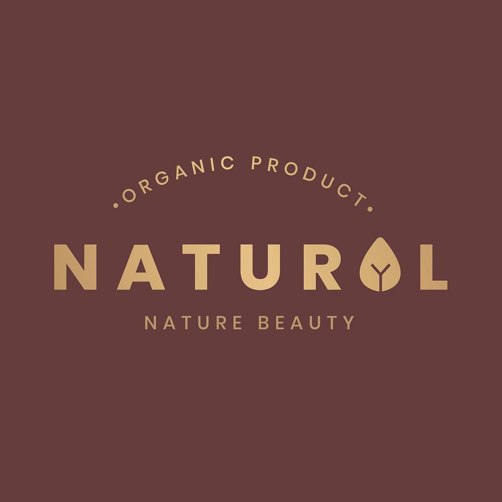 Natural brand logo badge vector | Premium Vector - rawpixel