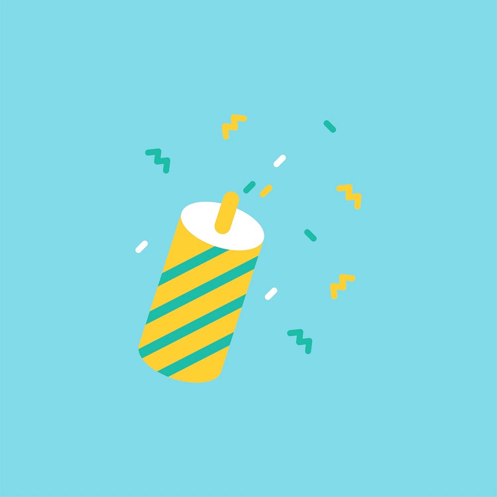 Illustration of party popper icon | Premium Vector - rawpixel
