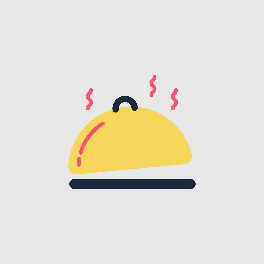 Illustration of cooked food icon | Free Vector - rawpixel