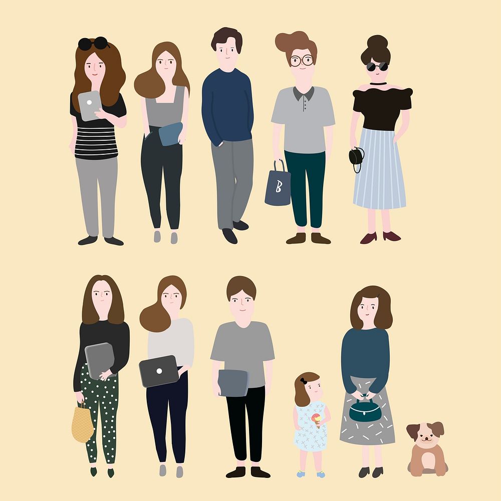People vector | Premium Vector - rawpixel