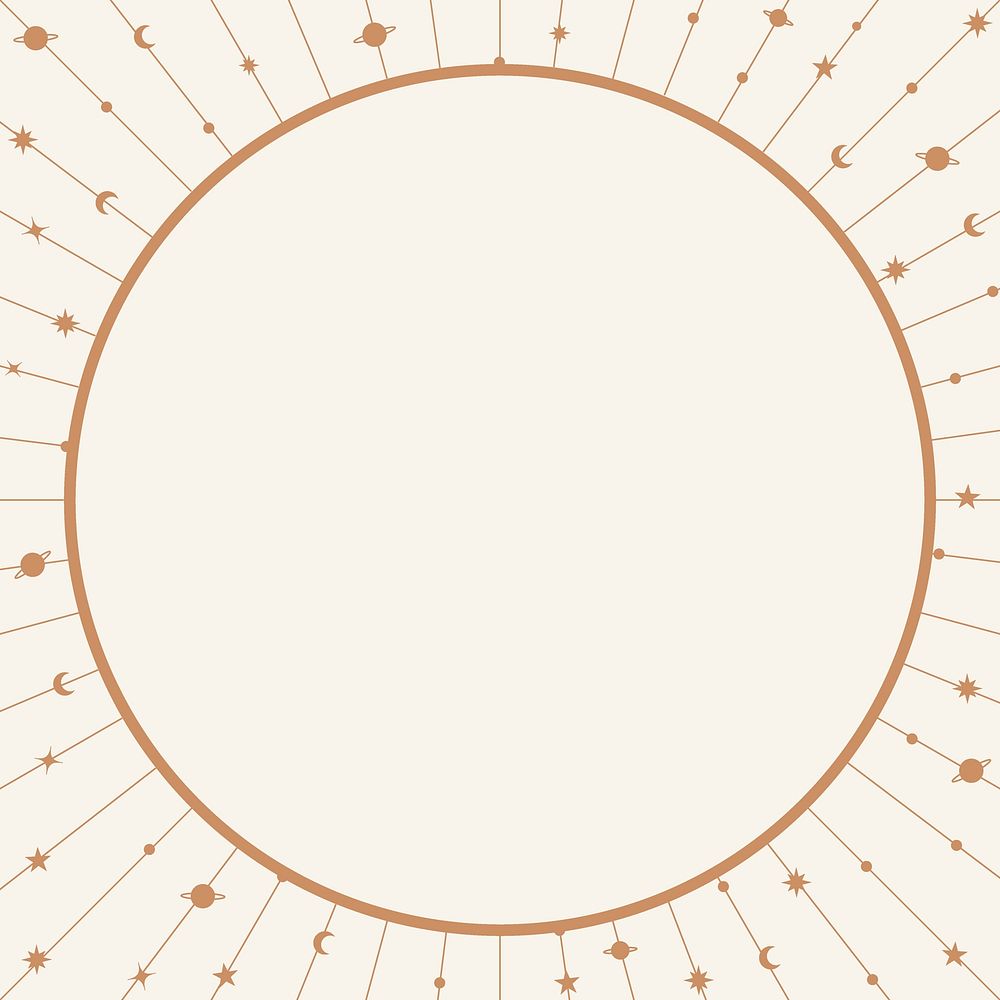 Circle star frame background, minimal | Premium PSD - rawpixel