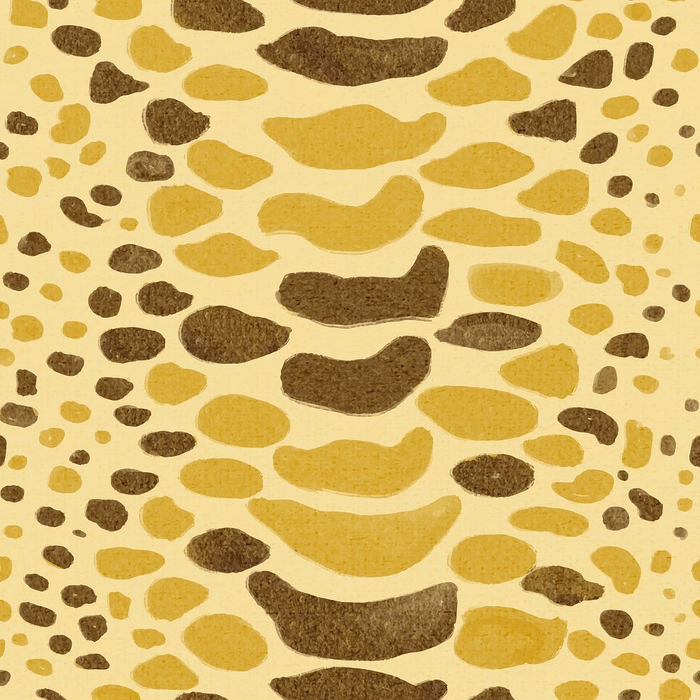 Snake pattern yellow background seamless, | Free PSD - rawpixel