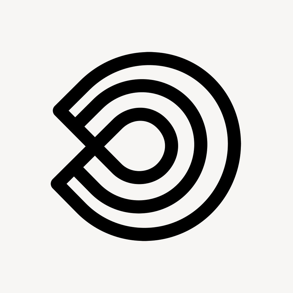 Abstract black business logo element | Premium PSD - rawpixel