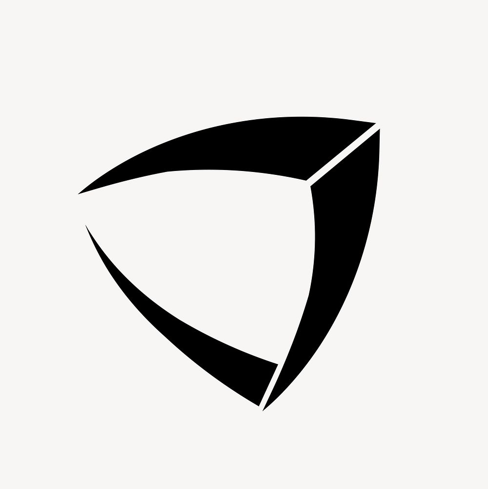 Black triangle logo element, collage | Premium Vector - rawpixel